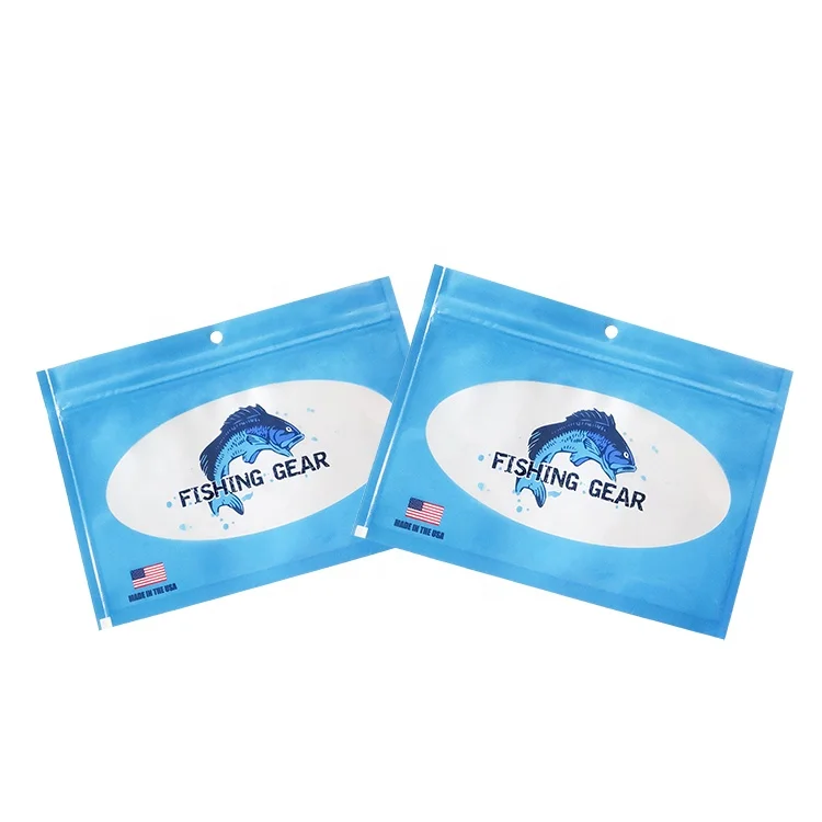 Custom Fishing Hook Bait Gear Packing Pouch Soft Plastic Trolling ...