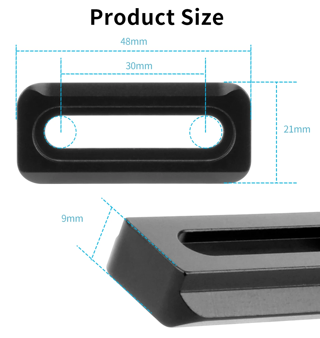 Quick Release Safety Nato Rail Mini 1/4" 3/8" Mount Clamp Slider ...