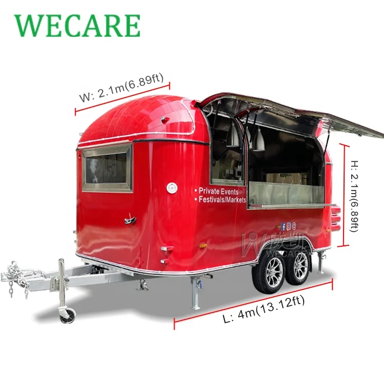 WECARE Custom Beach Mobile Bar Food Trailer - Fully Equipped