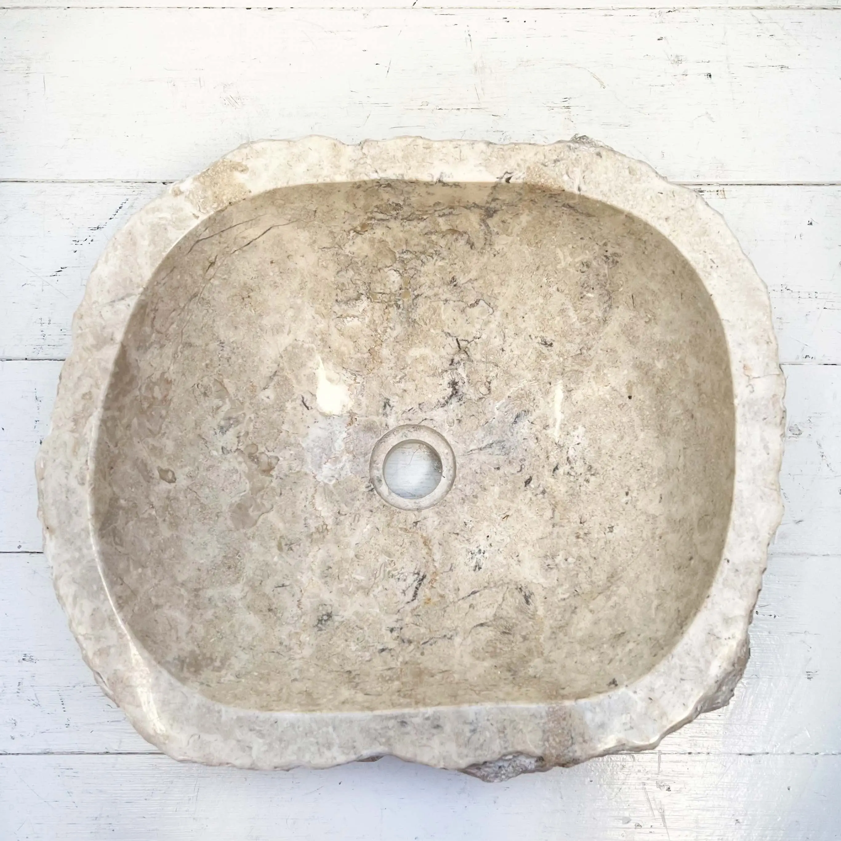 Newstar Natural Beige Travertine Marble Stone Sink Bathroom Sinks Basin ...