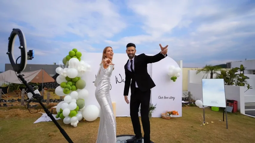 Large 150cm 369 Degree Spinner Video Booth Camera Portable Automatic ...