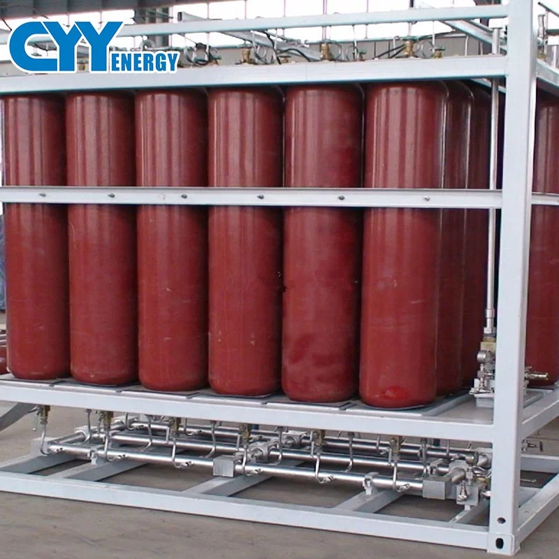 Gas Cylinder Racks Manifolded Oxygen Cylinder Bundle With 16/18 ...