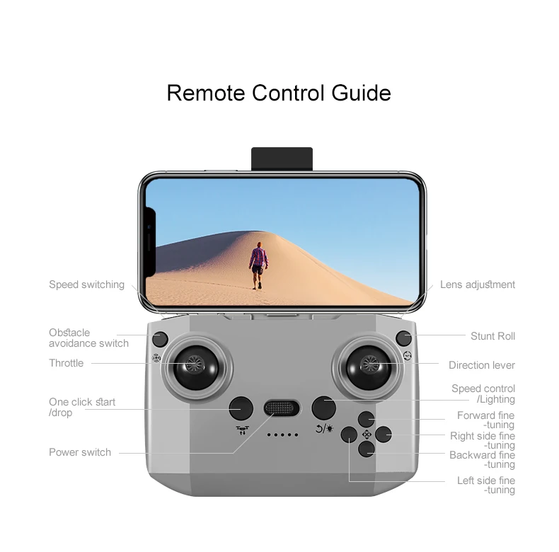 D16 Pocket Mini Drone with 8K Camera, Altitude Hold, Obstacle Avoidance ...