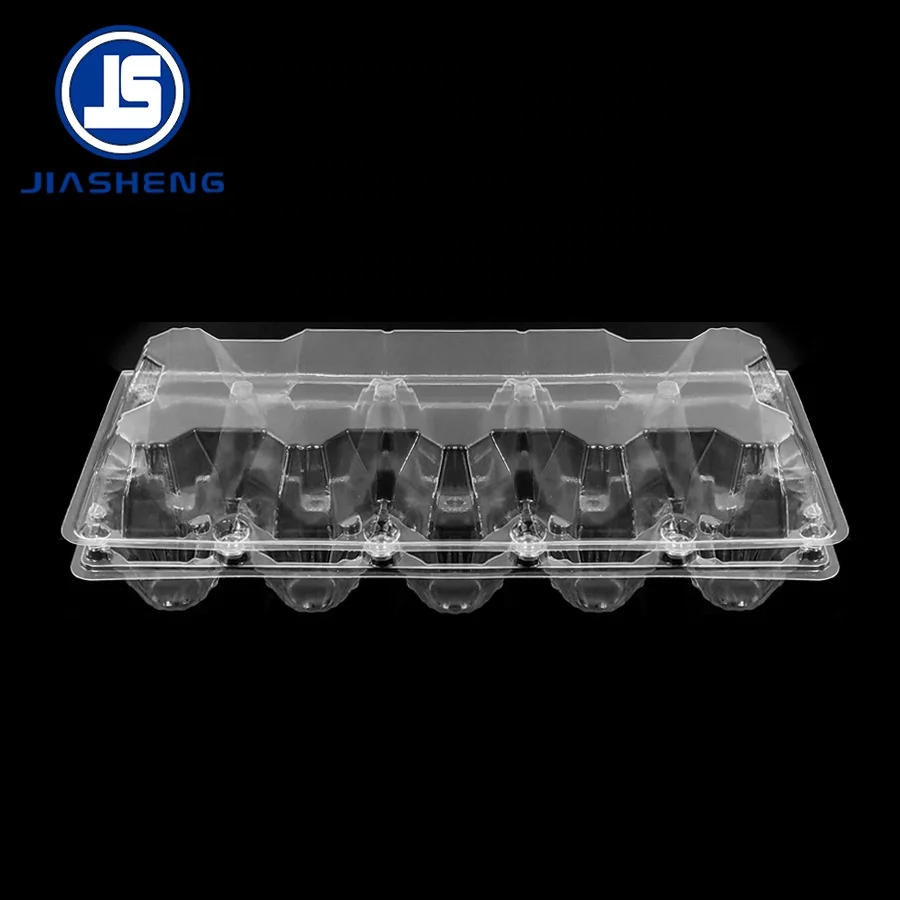 Wholesale Transparent 10 Holes Egg Container Disposable Clear Clamshell ...