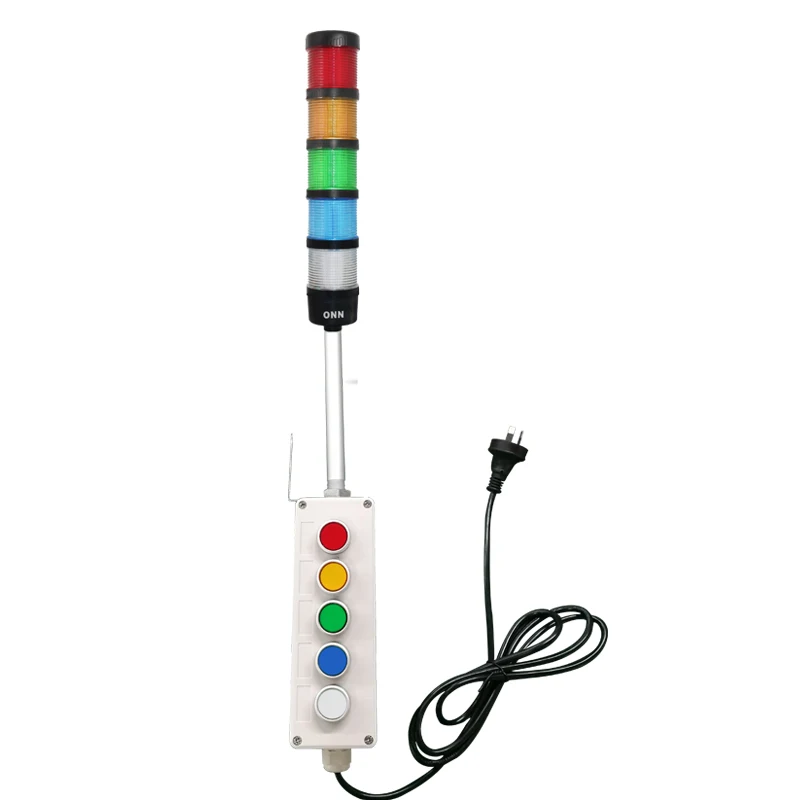 ONN-M4F Andon-Light Stack Light Tower with 5 Buttons