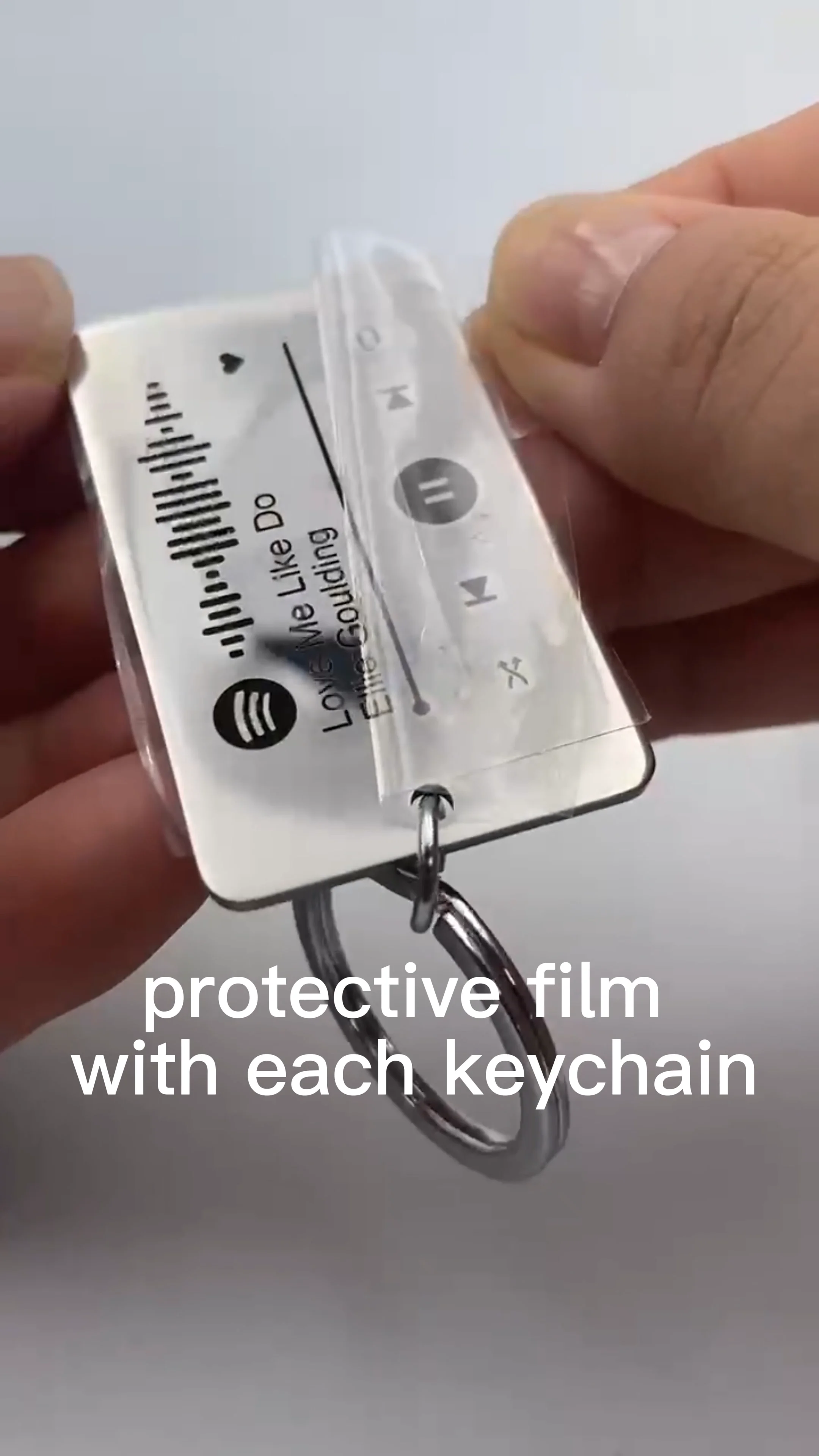 Personalized Customizable Custom Engraved Song Music Keychain Spotify ...