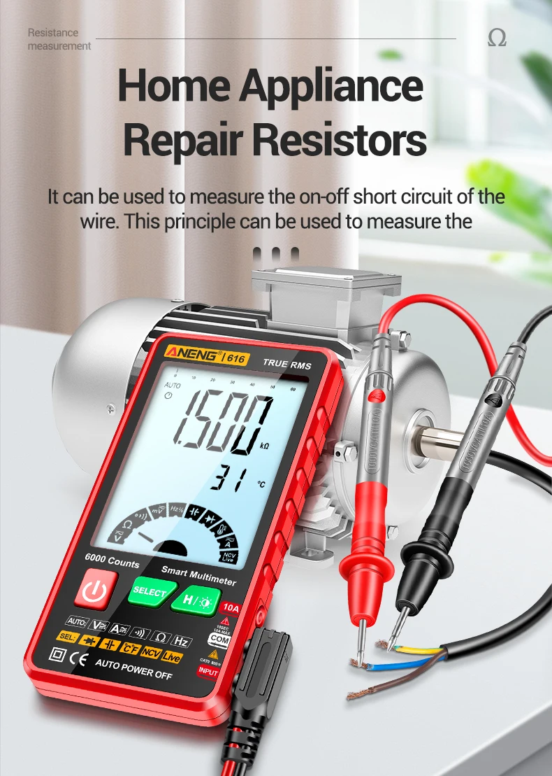 ANENG 616 Multimeter - Intelligent AC/DC Test Tool