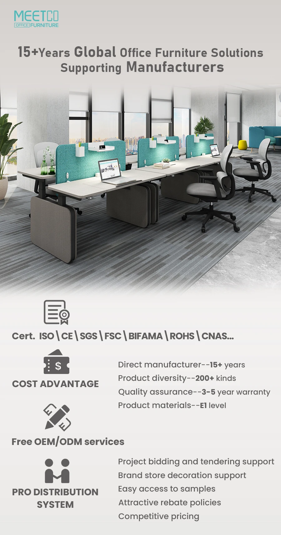 Smart Height Adjustable Lifting Table - 2 3 Stage Standing Desk