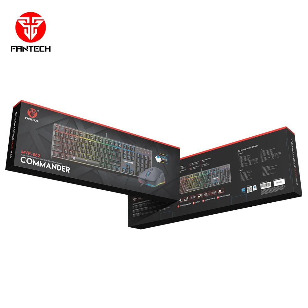 Fantech Gaming Combo Set Mechanical Keyboard Mouse Combos Mvp862 For Pc ...
