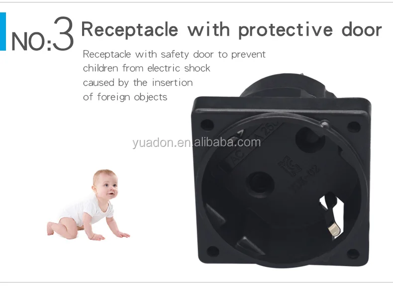 Korea Eu Schuko Pdu Wire Receptacle Power Socket Outlet Inlet Kcc ...