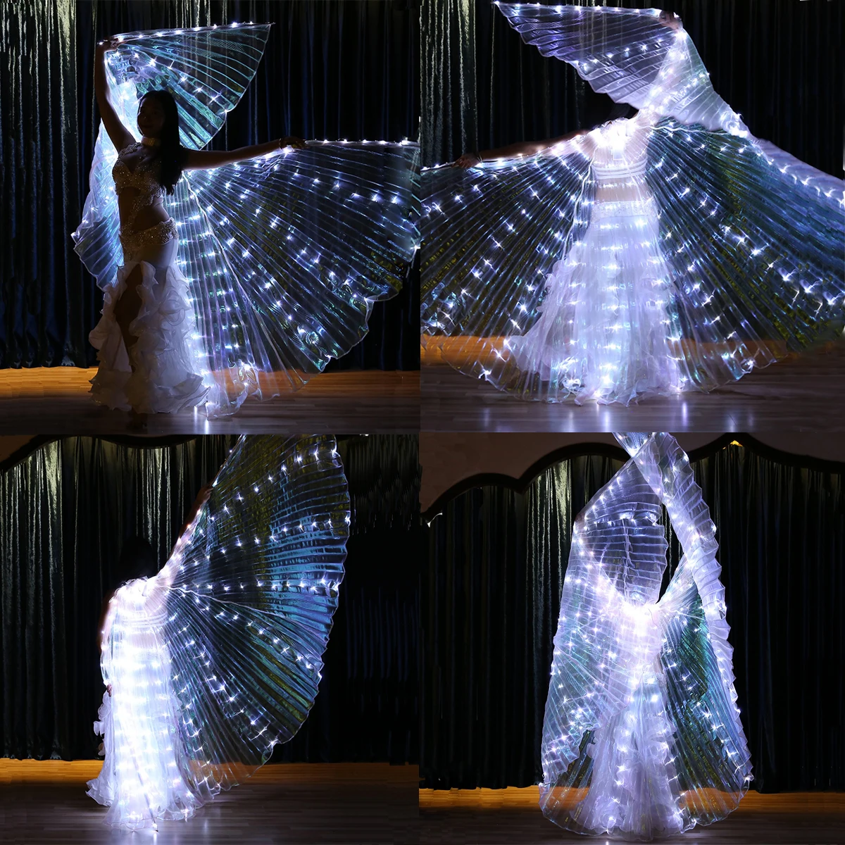 Led Lights Belly Dance Isis Wings Belly Dance Glow Angel Dance Wings ...