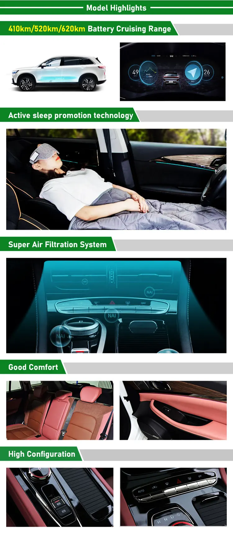 Skyworth Ev6 Pro 2022 2023 Pure Electric SUV - 520km Range