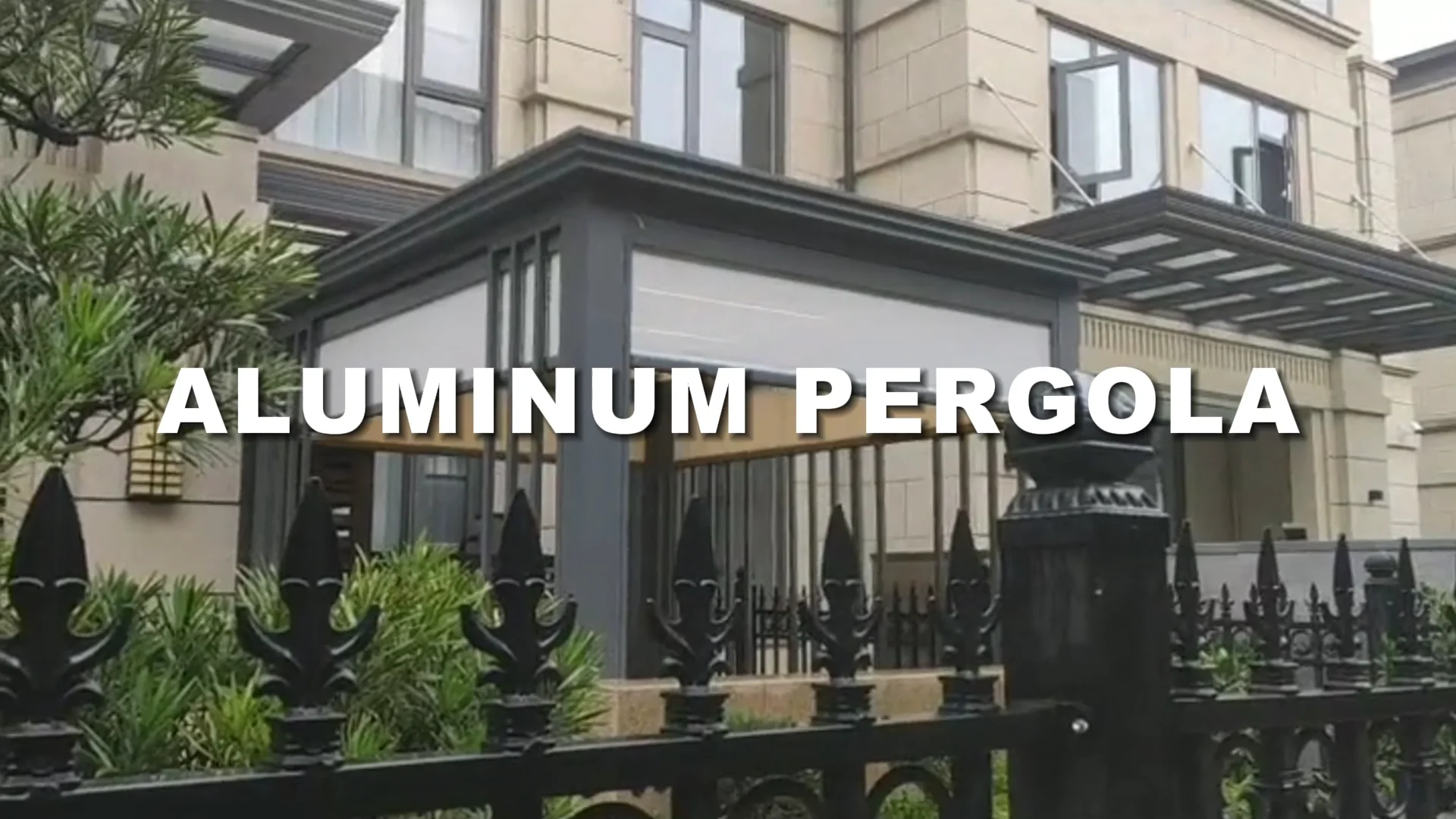 Gazebo Motorizado Para Exteriores,Techo De Lumbrera De Aluminio Moderno ...