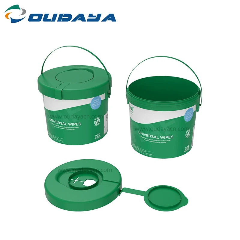 New Design Wet Wipes Plastic Bucket Dispenser 3kg Round Tamper Evident ...