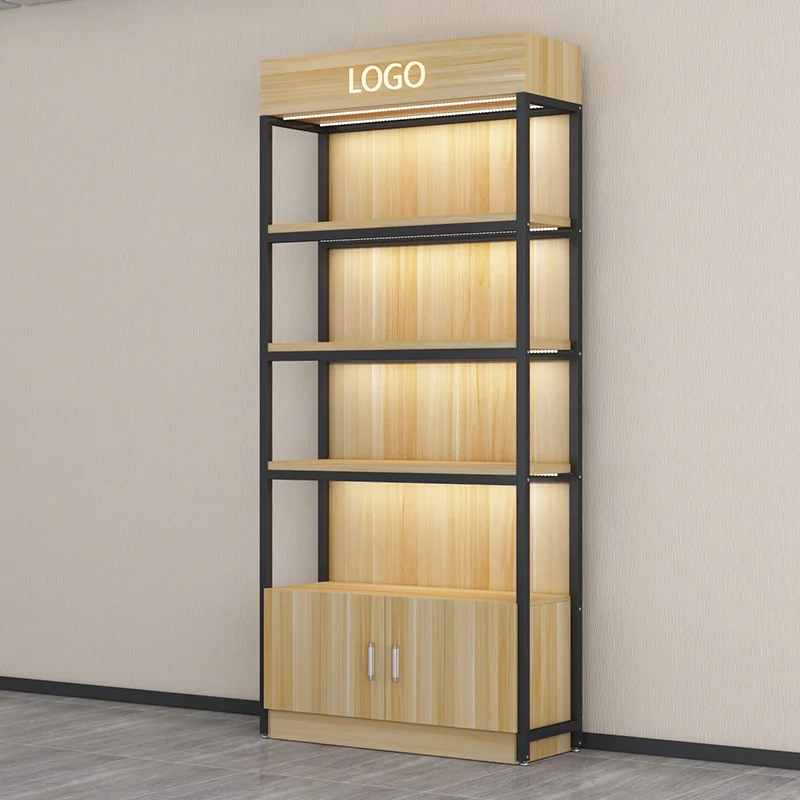 Wooden Single Side Display Shelf Jewelry Shelf Phone Accessories ...