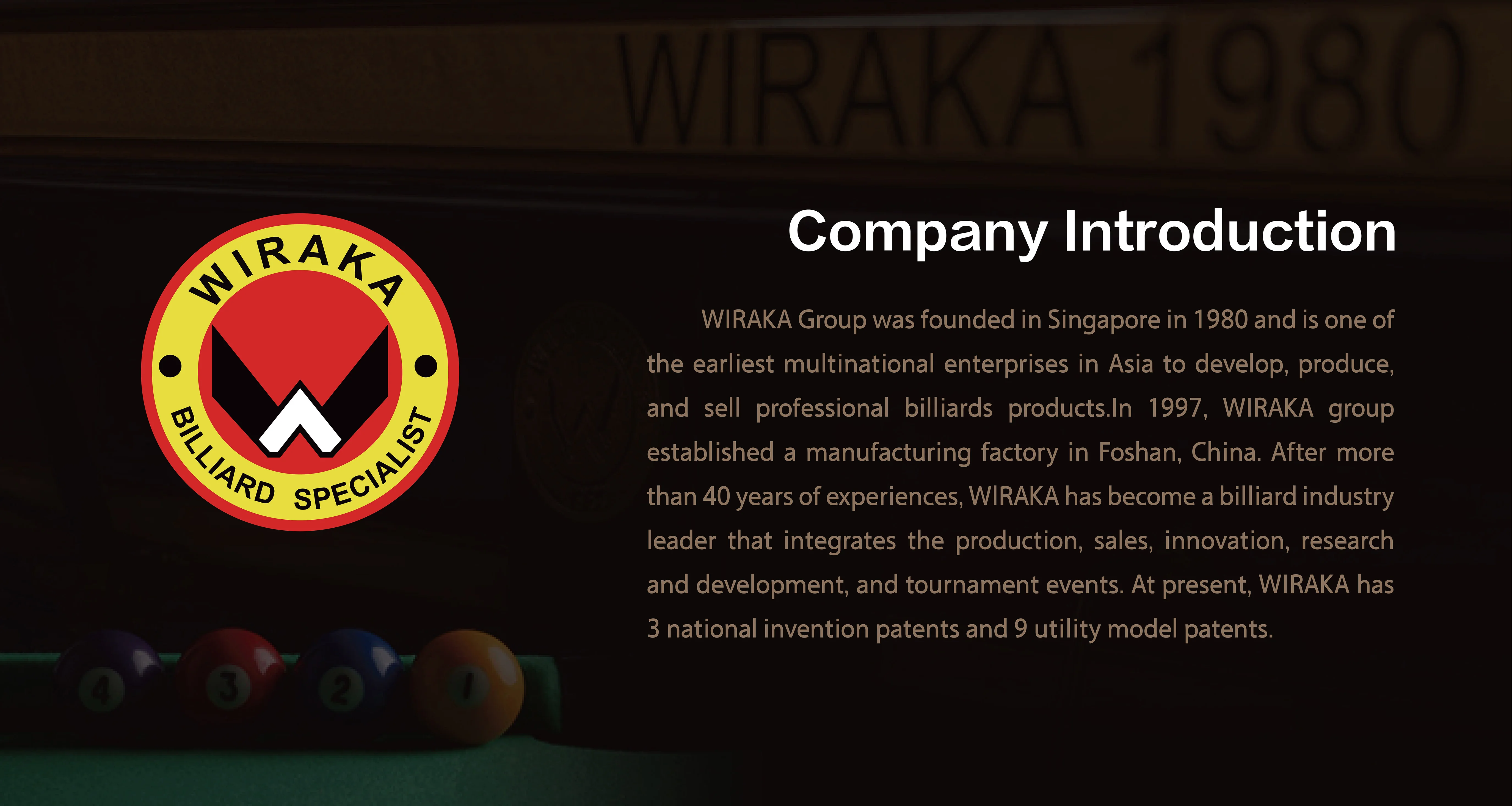 WIRAKA CM-1 Snooker Table - High Quality & Durable Design
