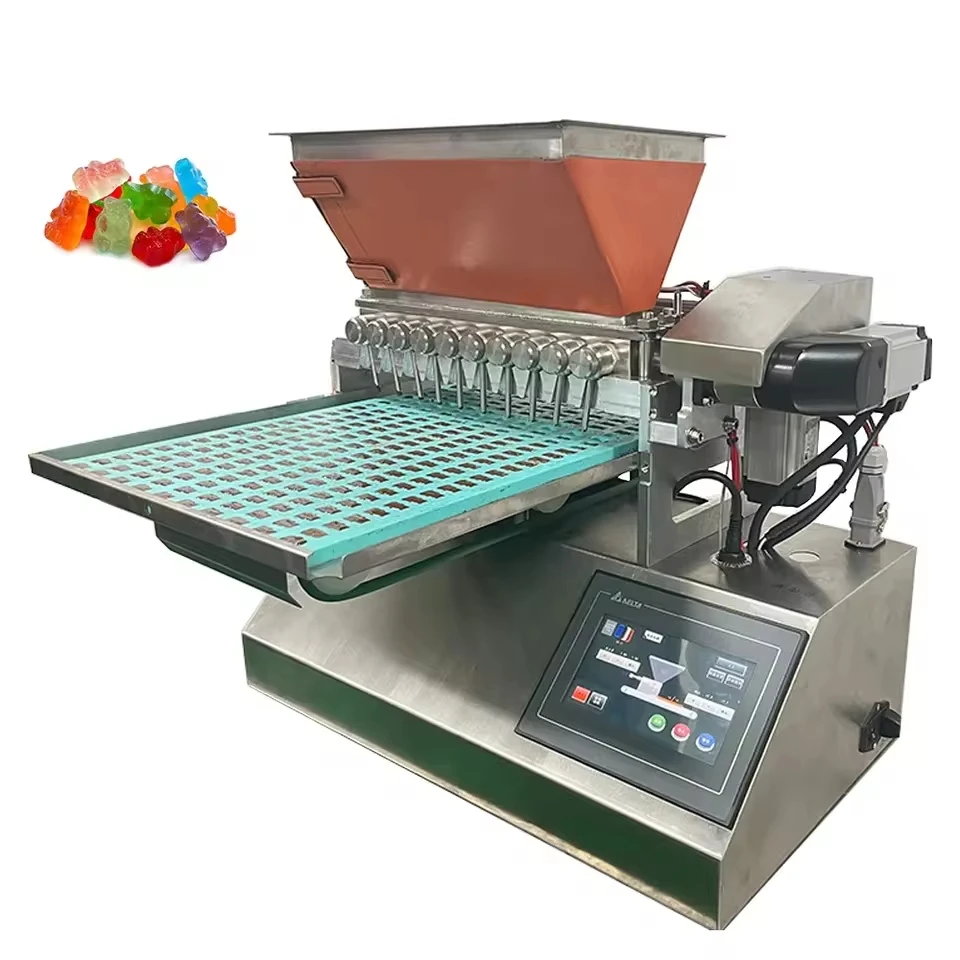 Commercial Table Top Chocolate Moulding Machine Gummy Hard Candy Jelly ...