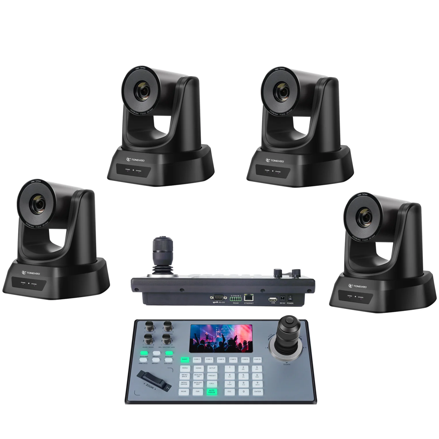 20x Conference Ptz Camera And 4d Joystick Controller For Youtube Church ...