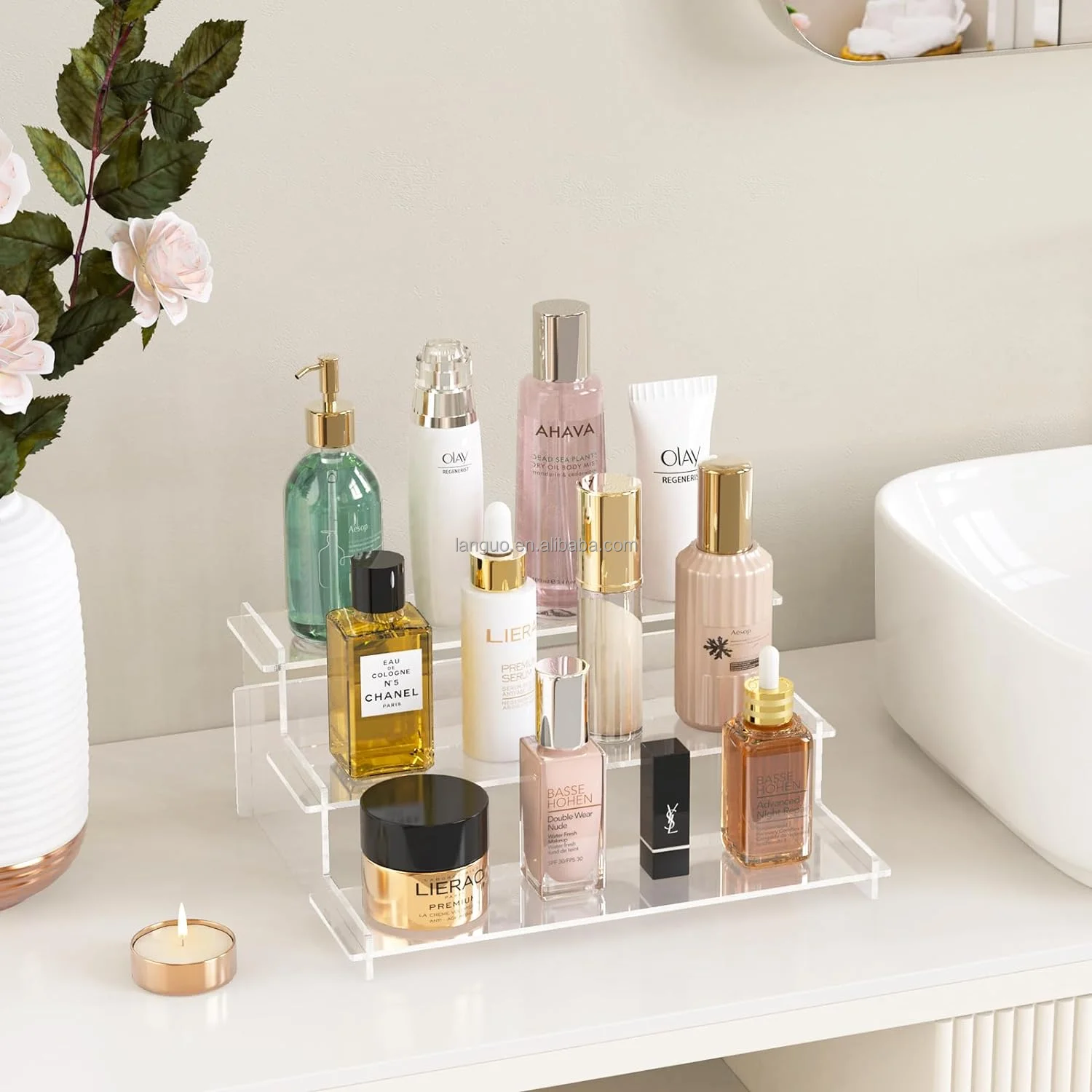 Custom Acrylic Perfume Display Stands - Modern & Clear