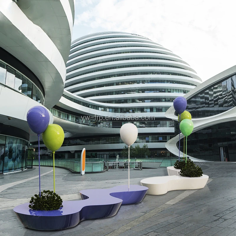 Modern Fiberglass Bench - Durable Outdoor Seating Solutions