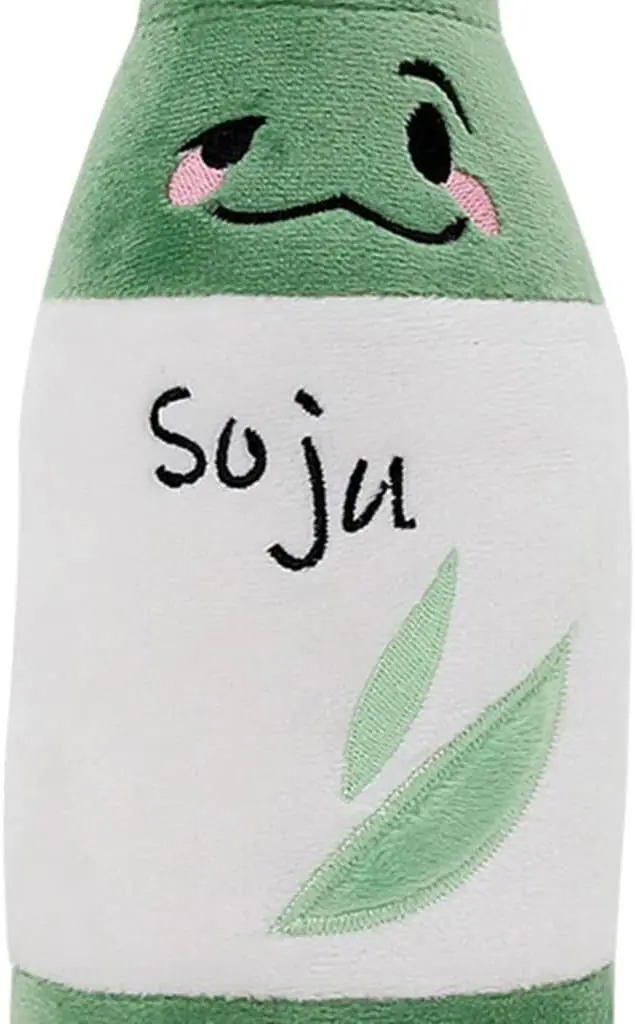 Korean Soju Bottle Plush Toy Cute Stuffed Party Alcohol Beer Wine Lover ...