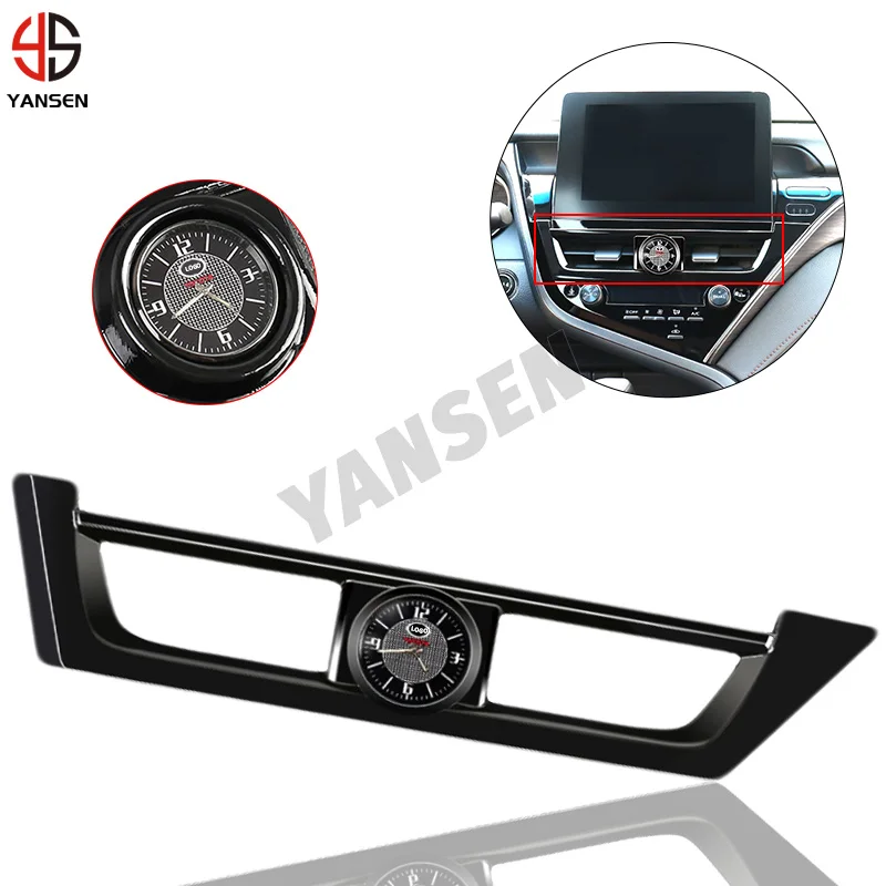 Car Central Control Dashboard Digital Clock Cover Sticker For Toyota ...