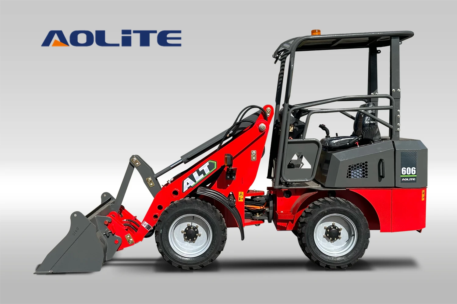 Aolite 606 Small Compact Electric Farm Wheel Loader 600kg Wheeled ...