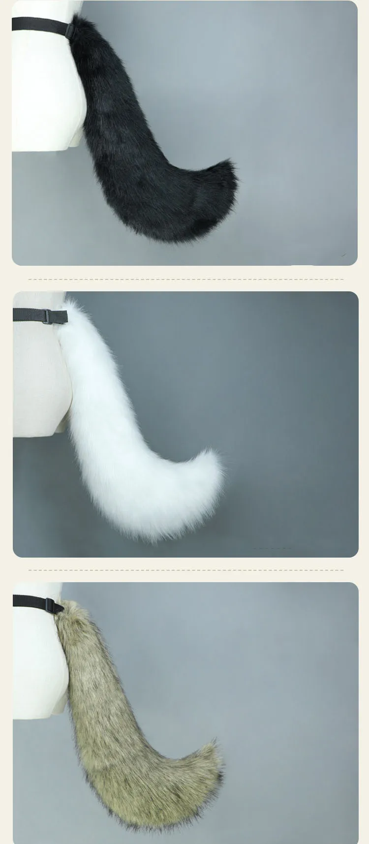 Fluffy Animal Fox Wolf Tails Cosplay Accessories - Buy Fox Tail Fur Accessory,Fur Tail Accessory ...