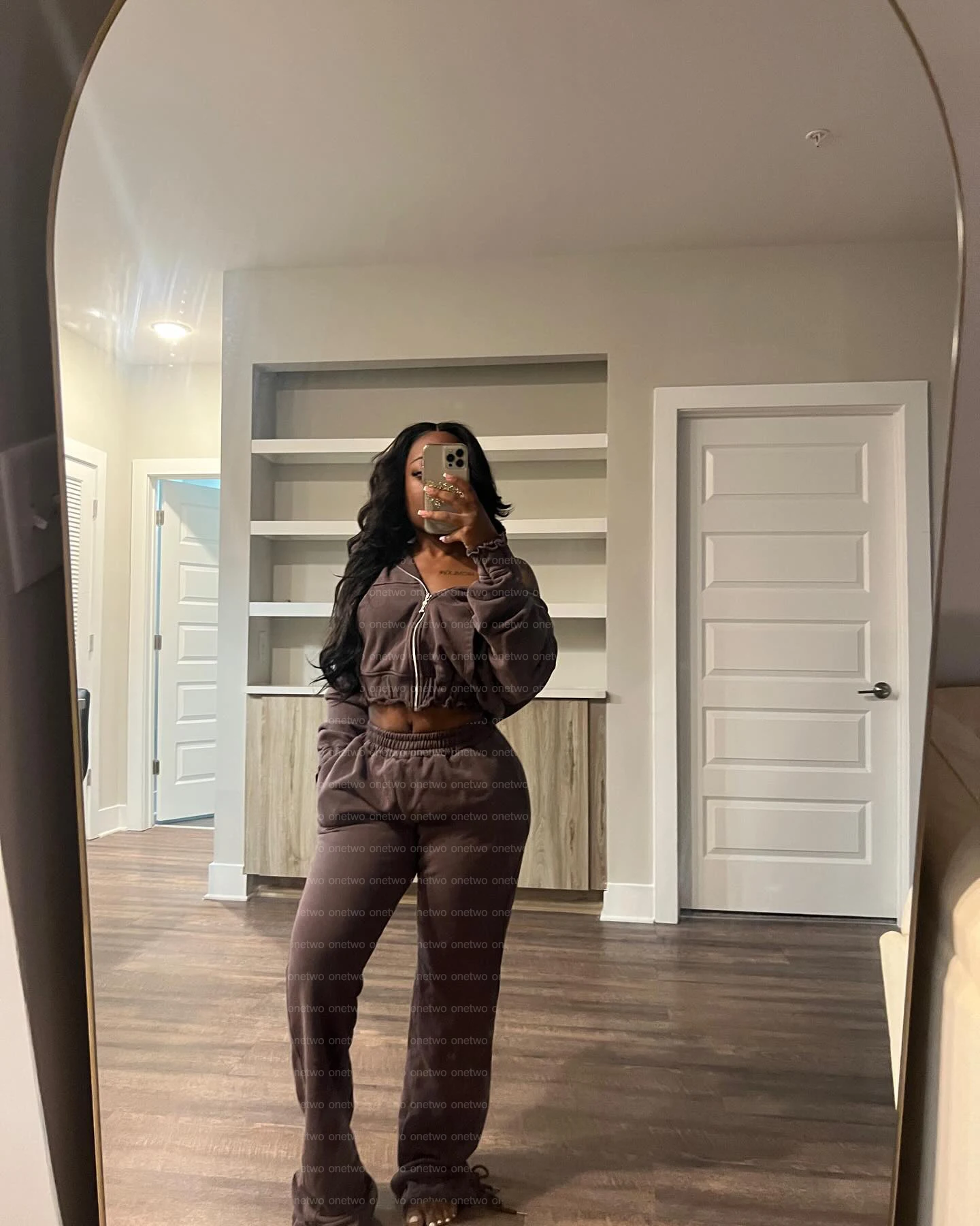 WT Custom Acid Washed Tracksuit - 100% Cotton Cropped Set