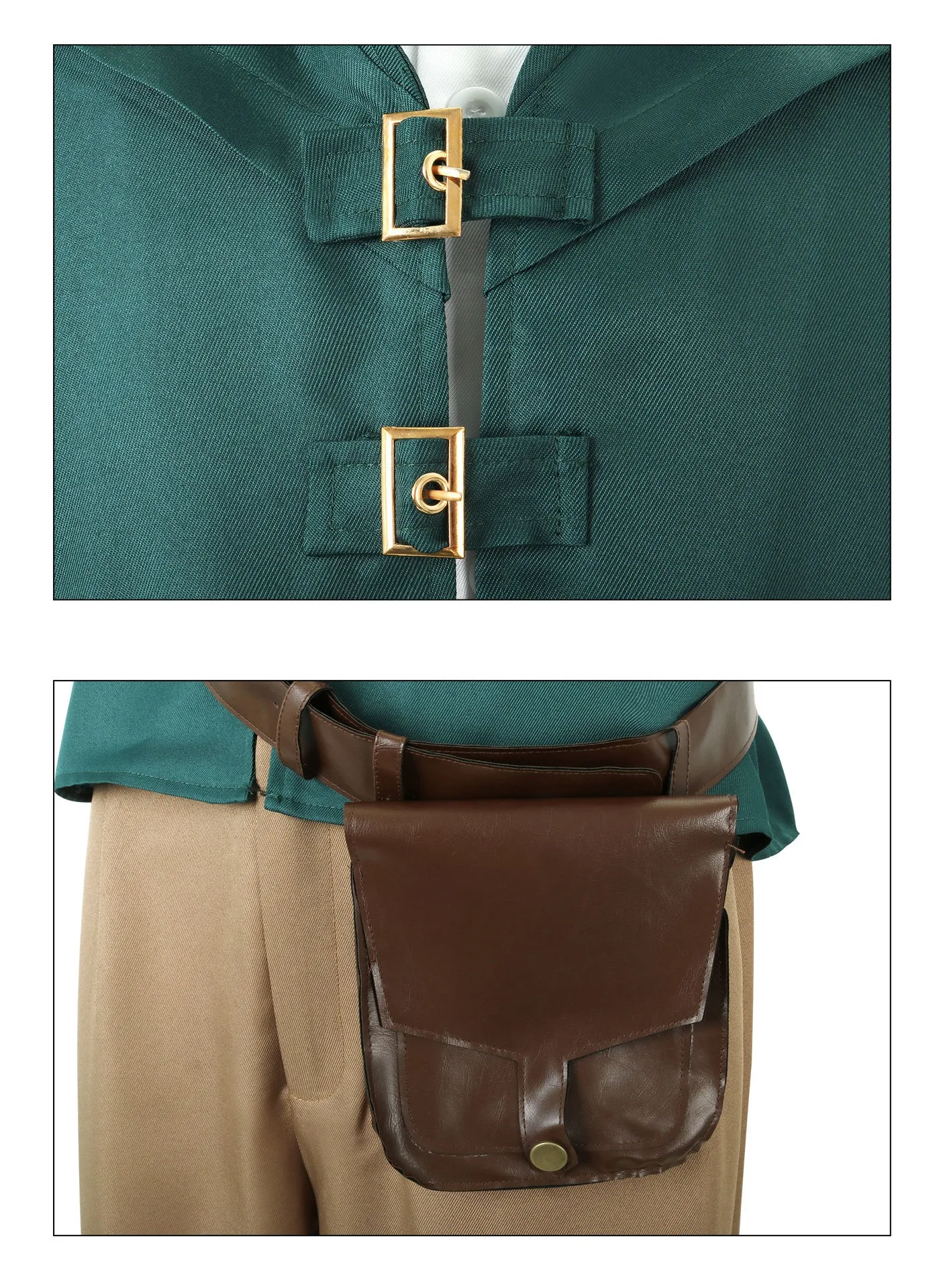 Baige Adult Mens Flynn Rider Costume Halloween Cosplay Full Set Outfit ...