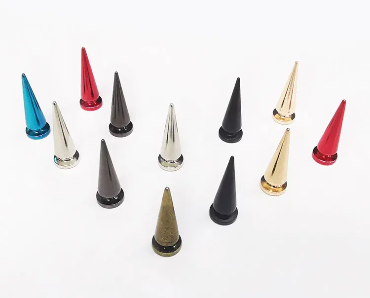 Diy Punk Spikes Bullet Cone Spikes Rivets Metal Studs Screw Back Studs ...