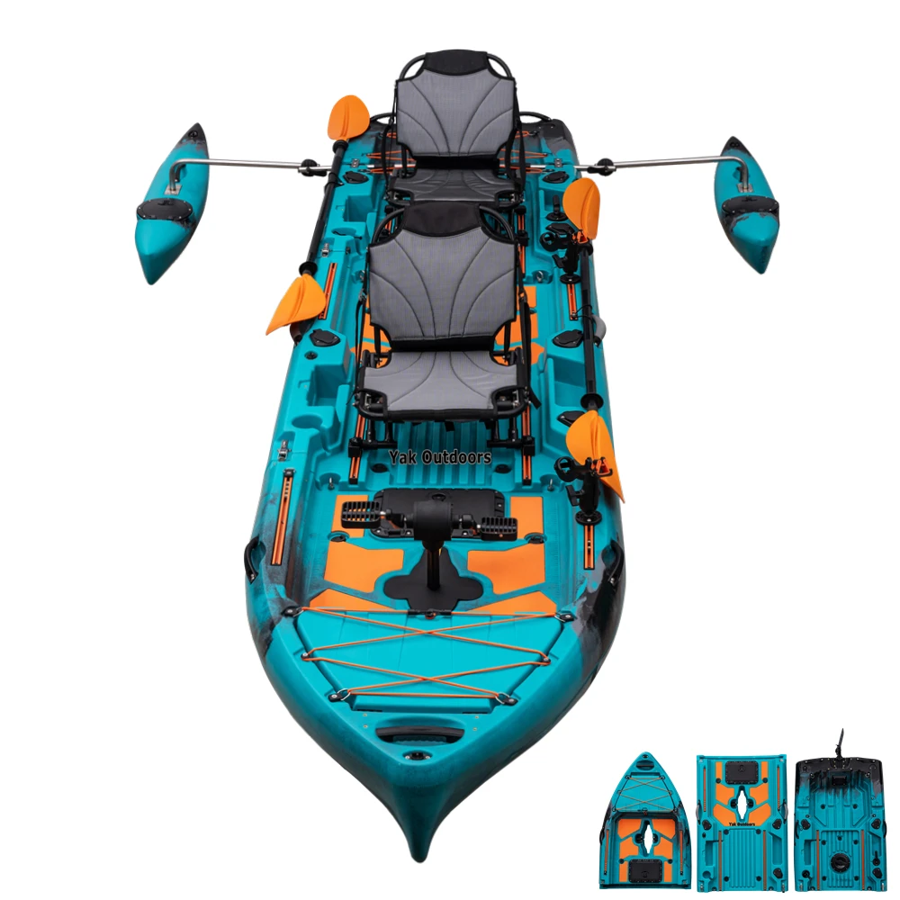 2025 Best 14FT Propeller Drive Fishing Kayak - 550 LBS Capacity
