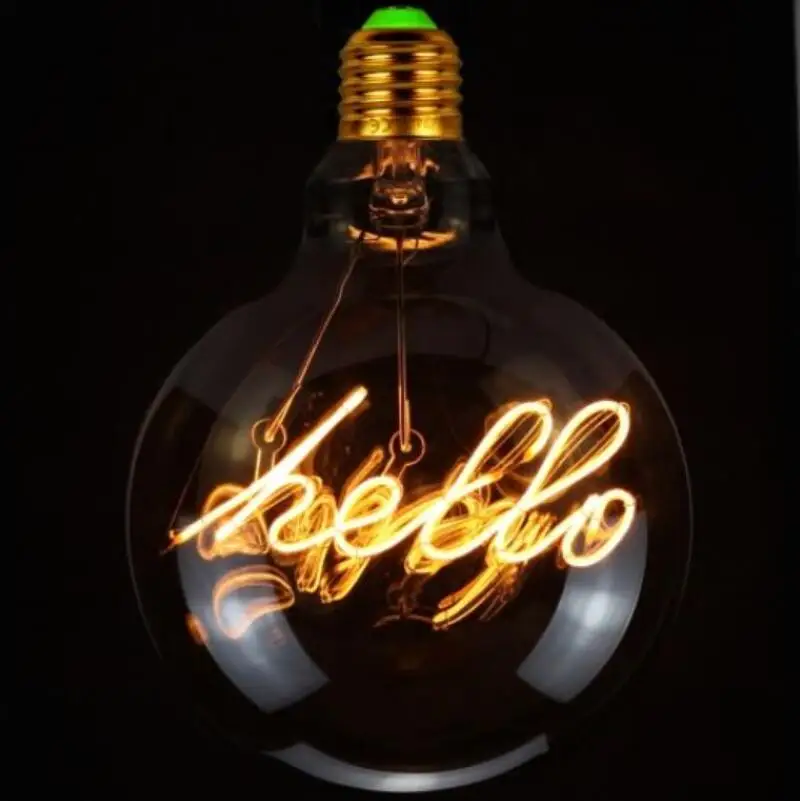 Decorative Filament Bulb Home Led Bulb 4w Customized Letter Bulb - Buy ...