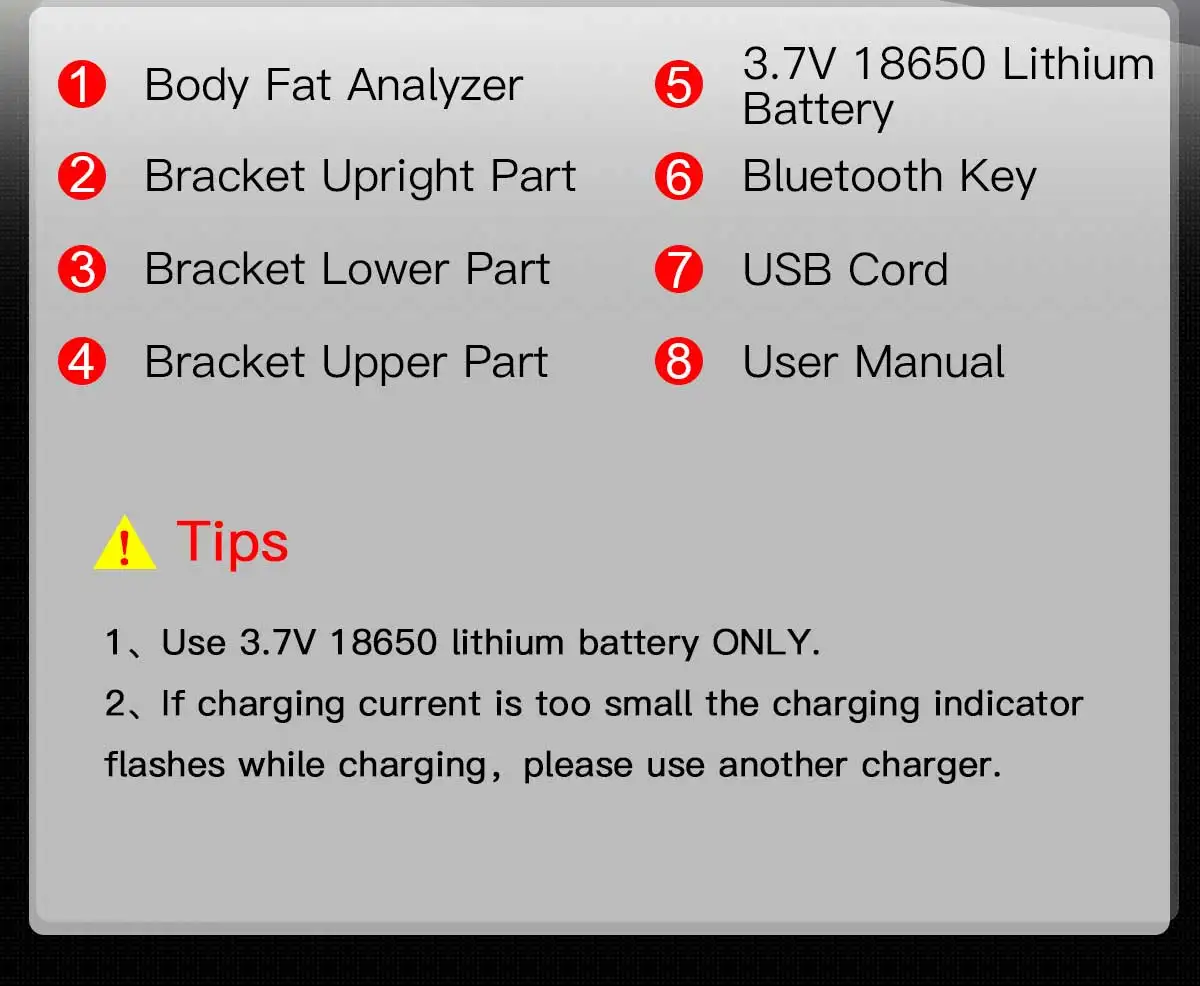 App Control Electrode Bio-impedance Scale Multifrequency Body ...