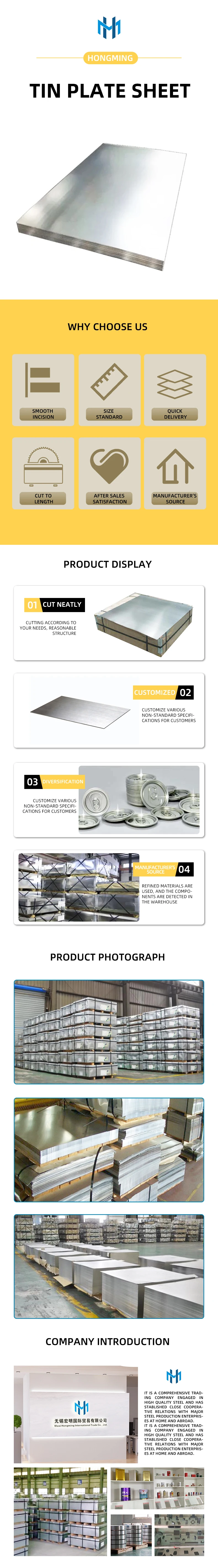 Mr Spcc Electrolytic Tinplate Sheets T2/t3/t3.5/t4 1.1/1.1 2.8/2.8 5.6 ...