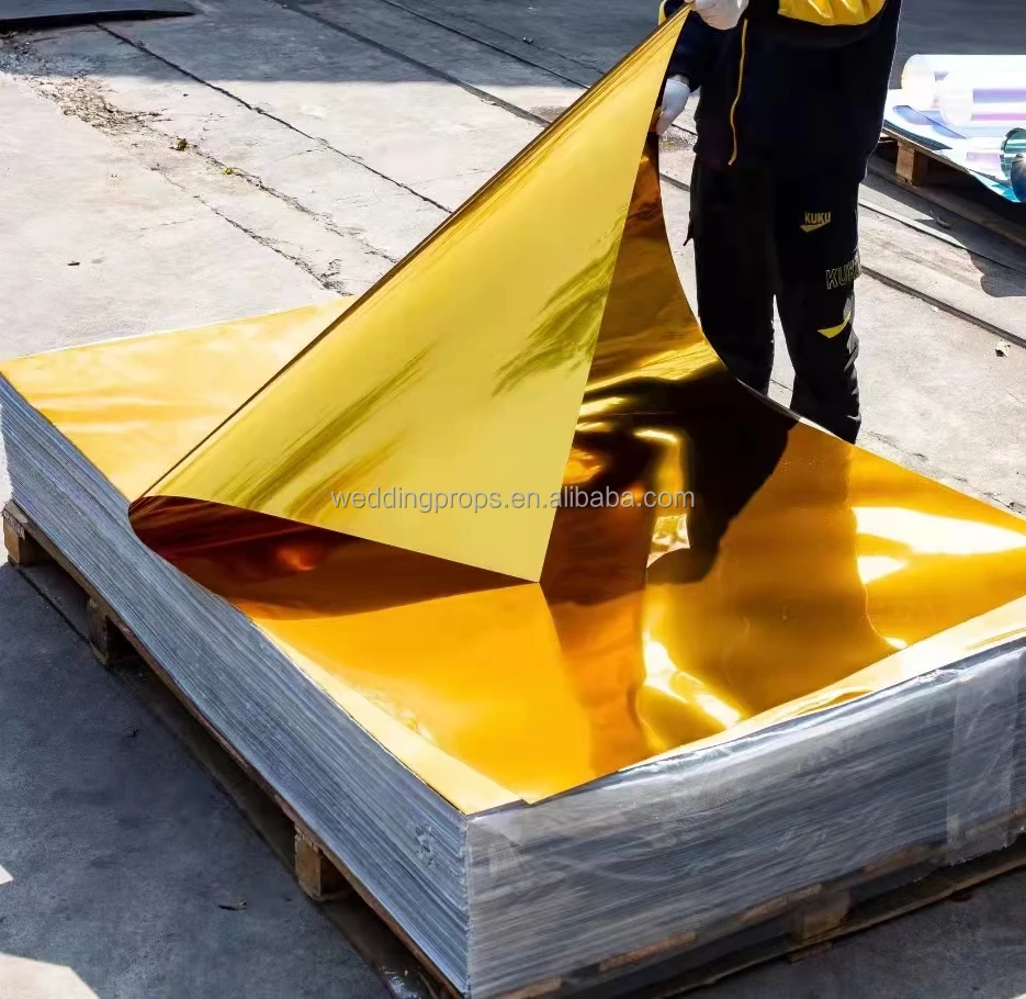 Mirror Floor Sheet - Elegant Stage Decoration Rug Runner