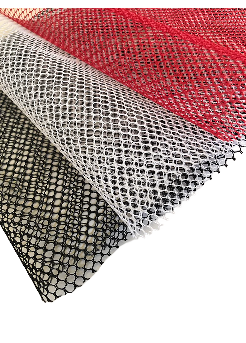 Wholesale Hexagonal Stiff Warp Knitted Mesh Fabric Hard Tulle Net ...