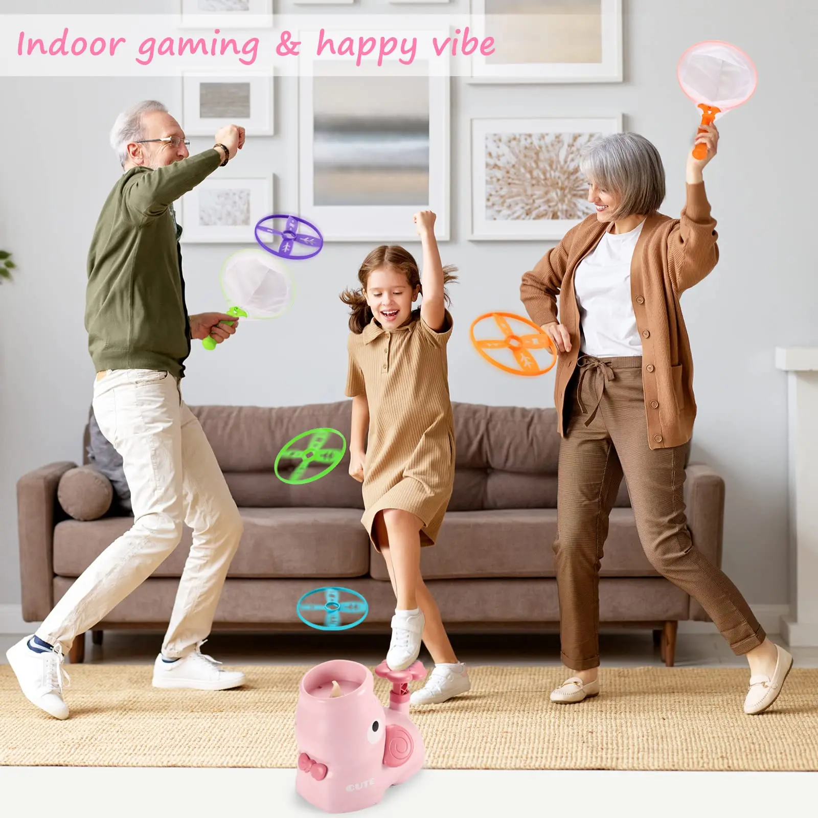 Outdoor Elephant Ufo Toy Flying Saucer Bamboo Dragonfly Shooting Flying ...