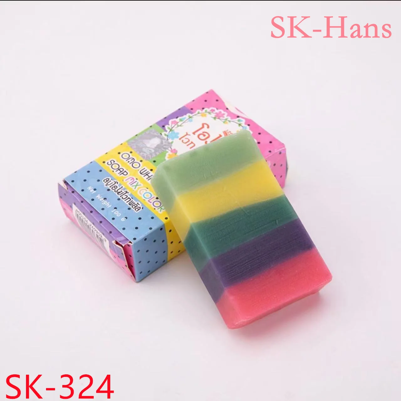 Wholesale Handmade Rainbow Soap Toilet Soap Bath Soap Bar - Buy Cheap ...