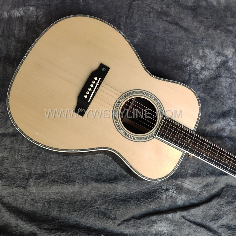 OM Style 40 Inch Acoustic Guitar - Handmade Solid Wood