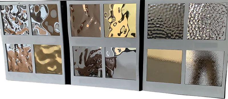 201 304 Stainless Steel Sheet With Water Wave Pattern For Wall Covering ...