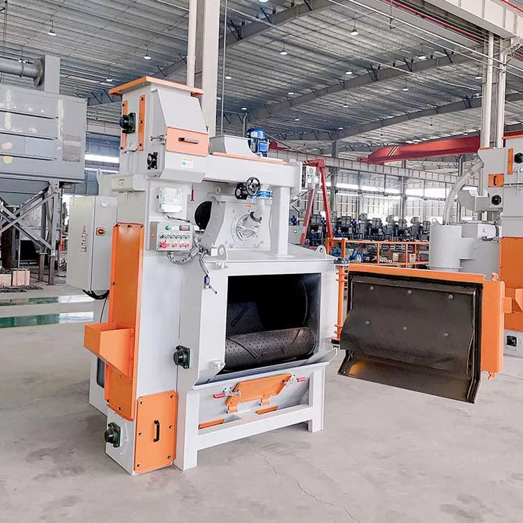 Small Automatic Crawler Shot Blasting Machine For Cleaning Small Metal ...
