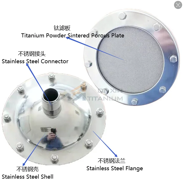 Gas Diffusion Ozone Microporous Pure Sintered Porous Titanium Metal ...