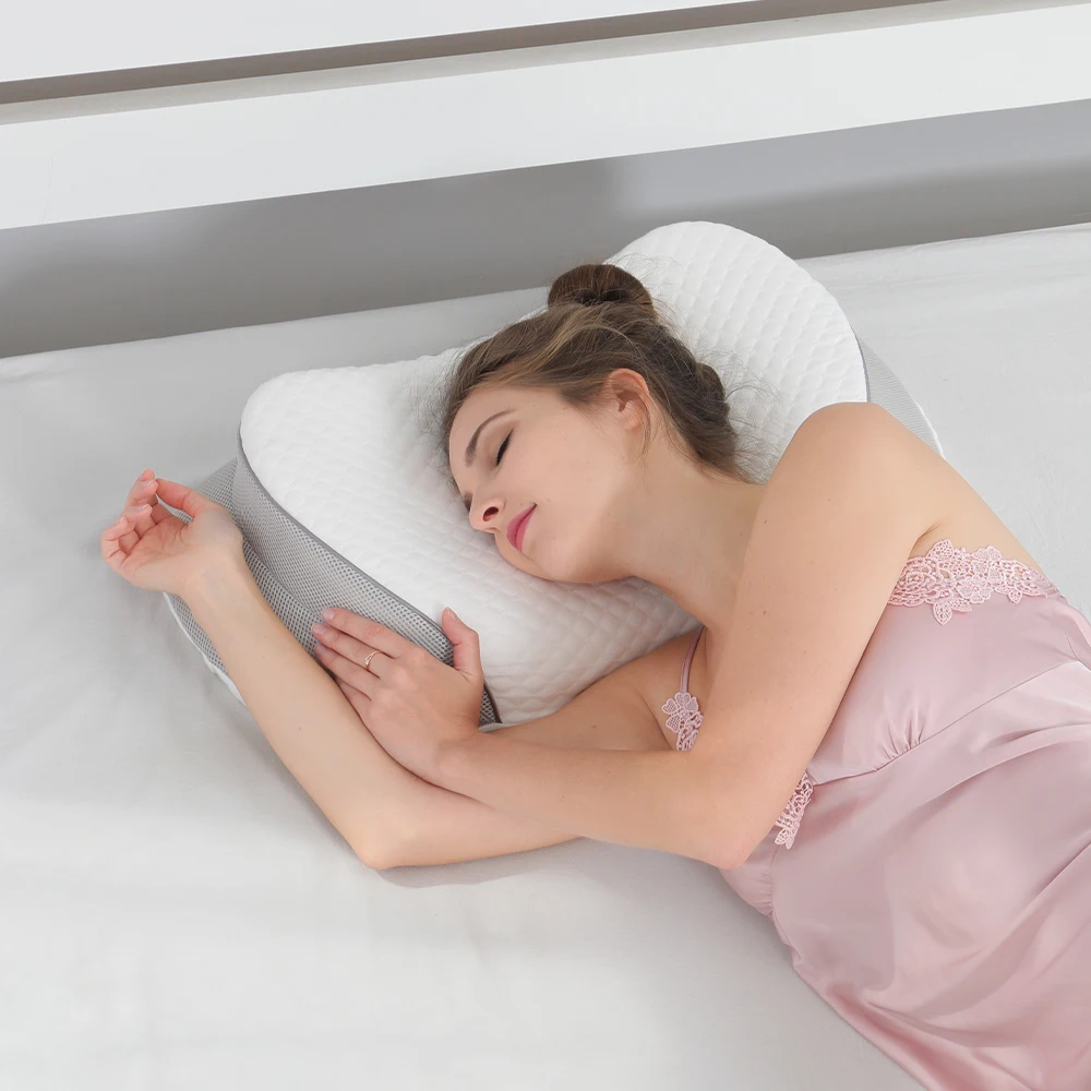 Healthy Sleeping Cervical Orthopedic Pillow Slow Rebound Memory Foam ...