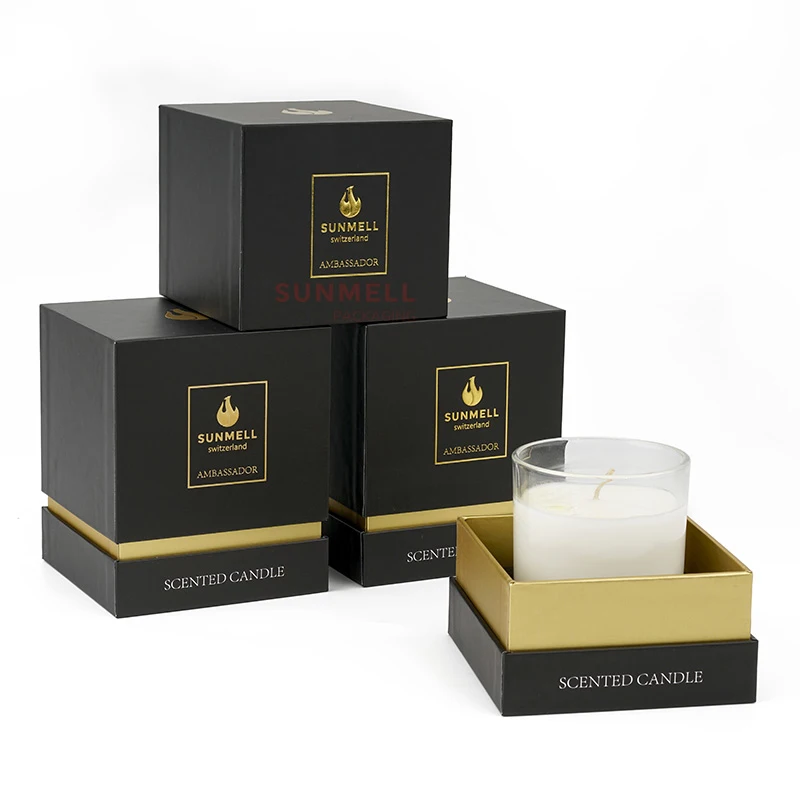 Custom Luxury White Candle Gift Box - Recyclable & Stylish