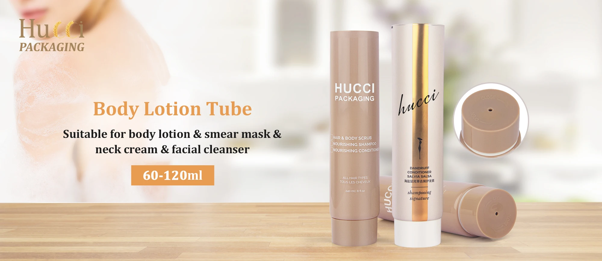 200ml 250ml PBL Dual Chamber Hair Serum Packaging Cosmetic Tube Hair ...