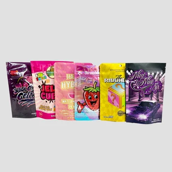 Custom Printed 3.5g Baggies Aluminized Foil Smell Proof Cookie Plastic ...