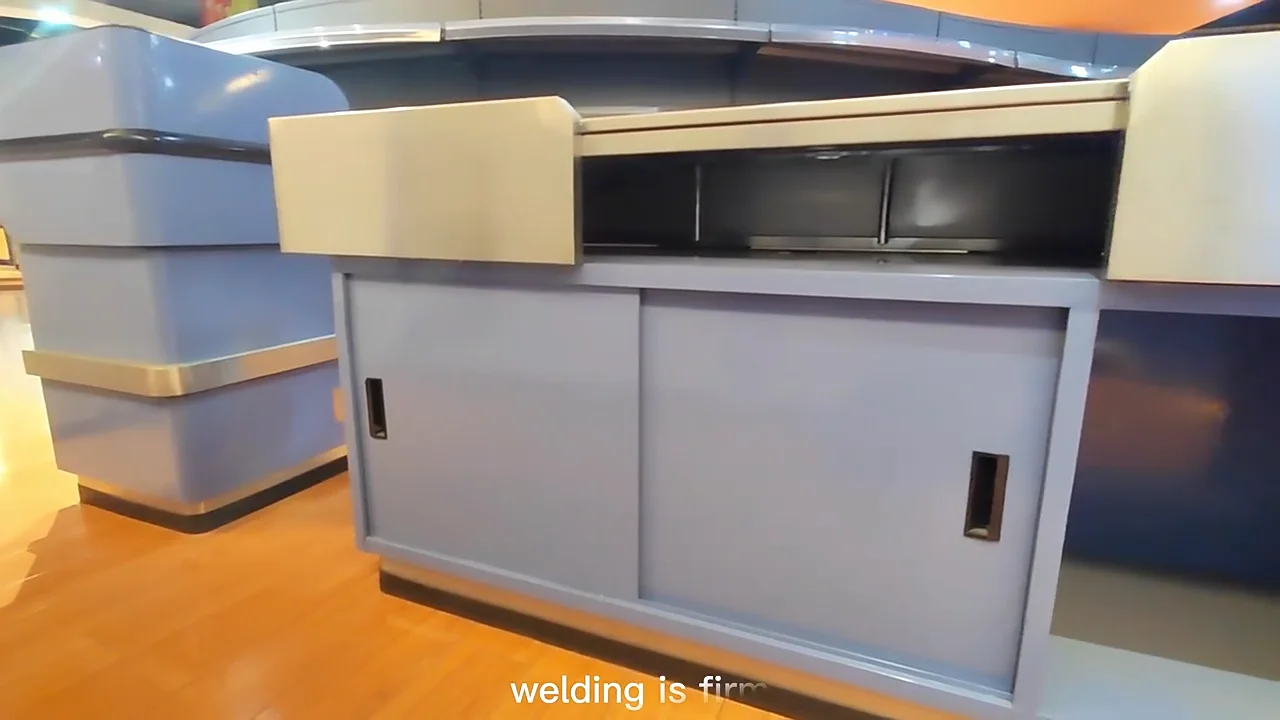 Supermarket Checkout Counters With Customized Size Color Logo Retail ...