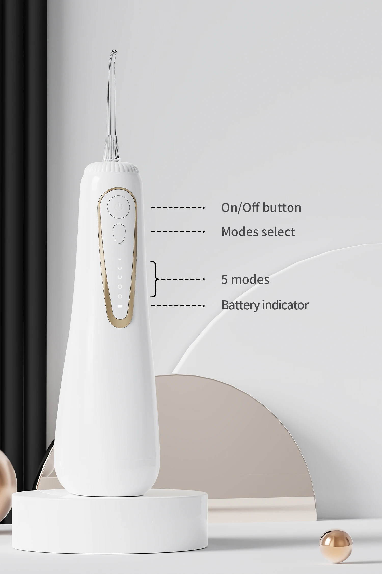 Tooth Water Flosser Dental Water Flosser Oral Irrigator Cordless Water ...