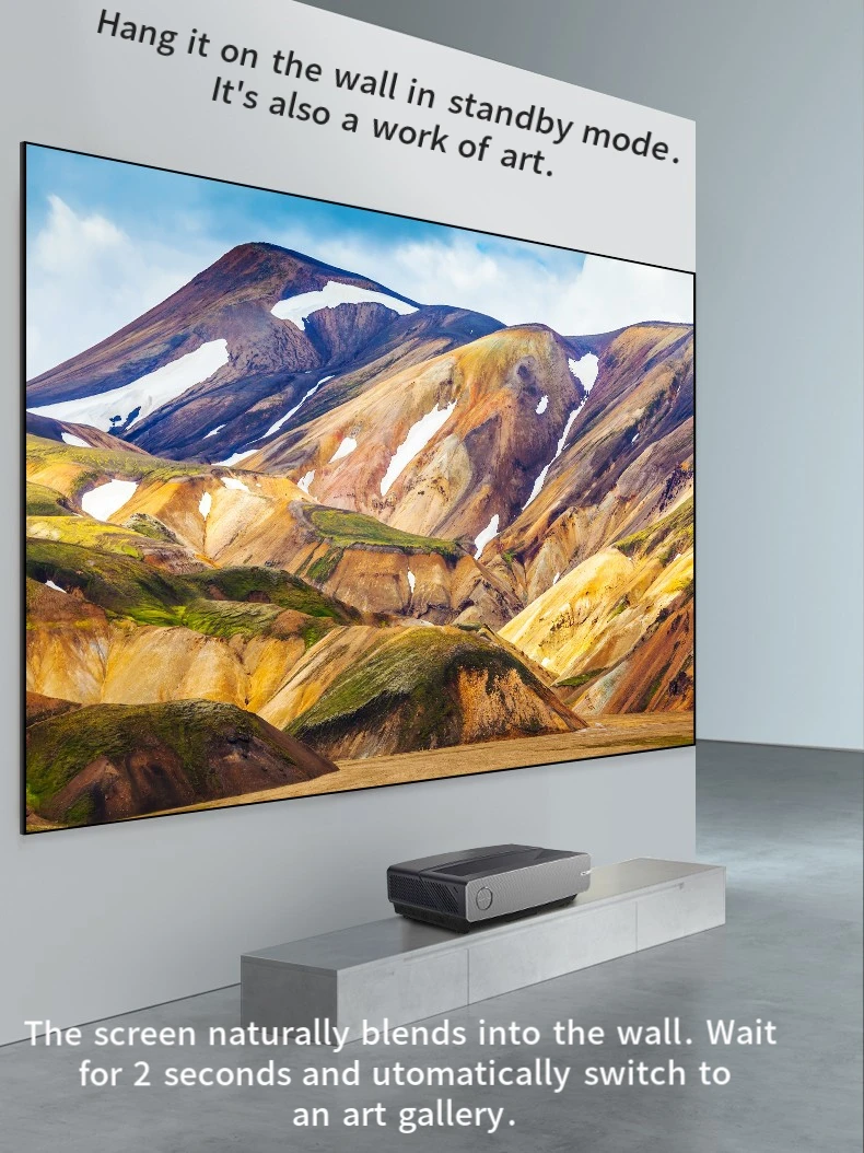 Td-sk100 Long Throw Alr 4k Projection Screen For Laser Projector Tv ...